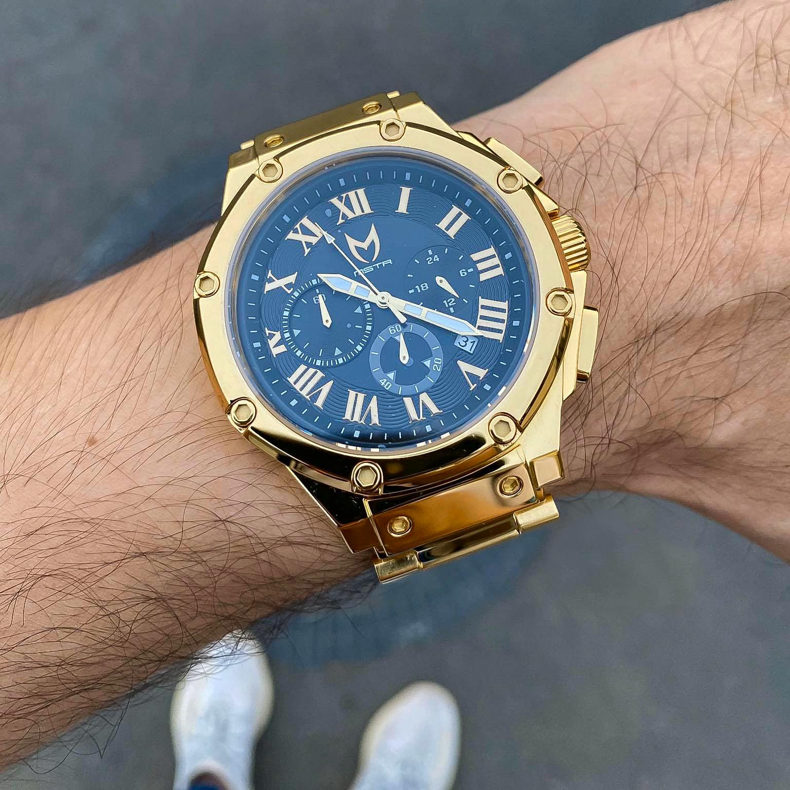 Ambassador Polished Gold - MSTR Watches