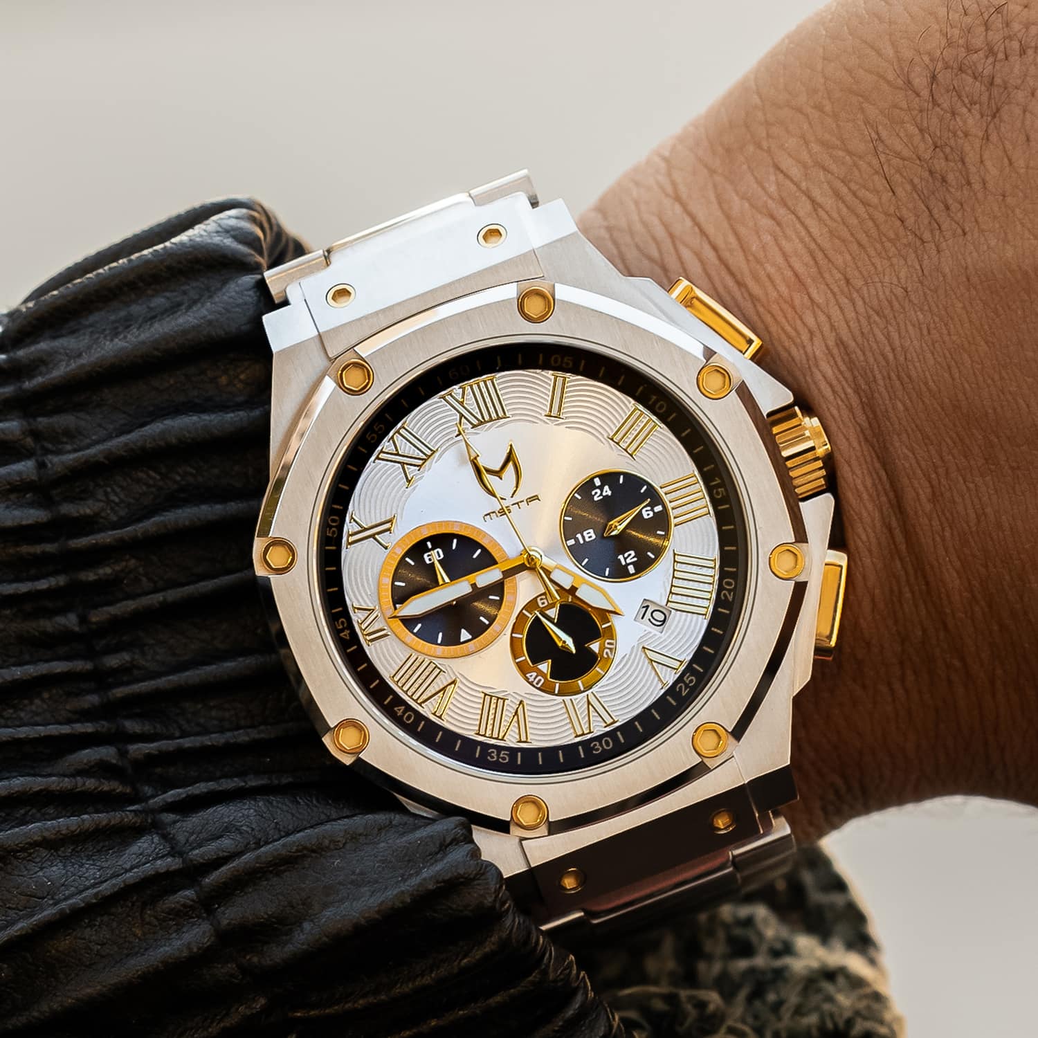 MSTR Ambassador Zilver & Goud - Heren Horloge - Limited Edition